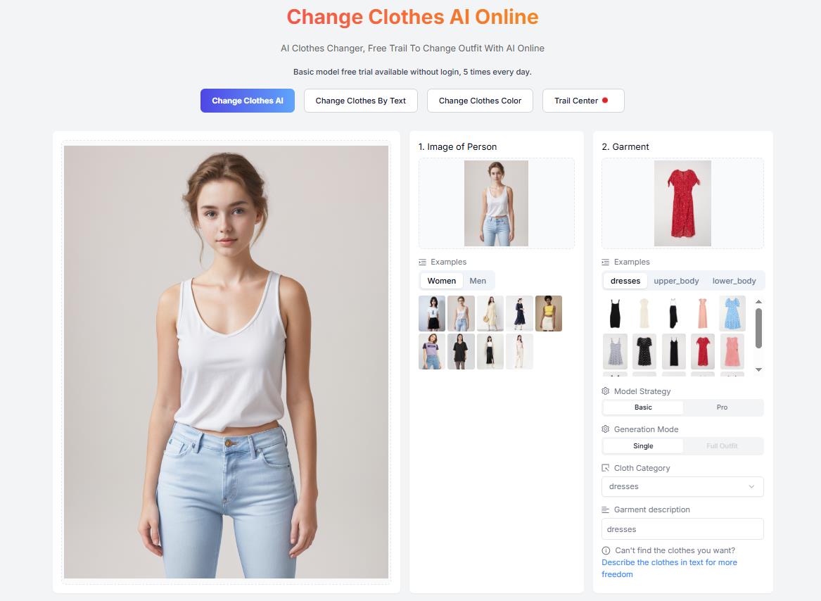 Change Clothes AI: Instant AI Clothes Swap for Photos | Reviews on «AI ...